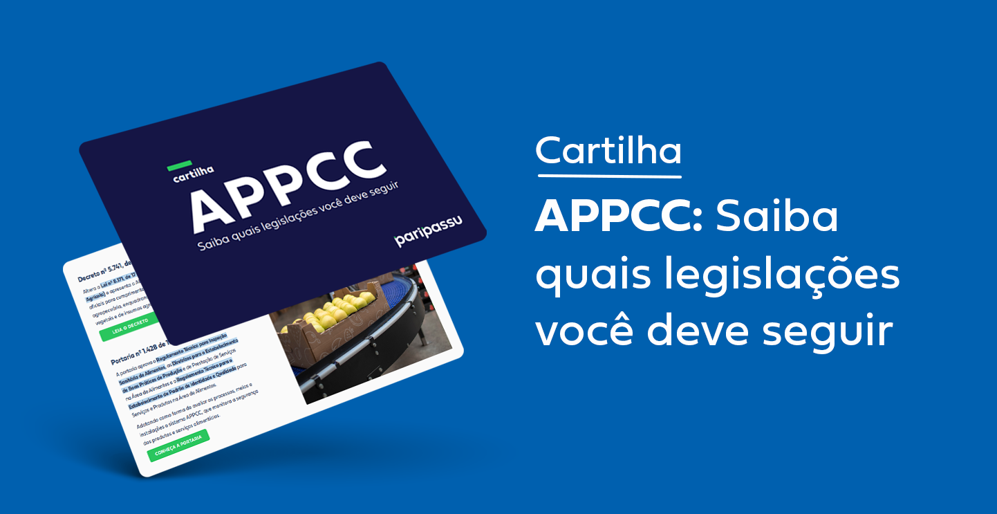Cartilha APPCC Saiba quais legislações você deve seguir